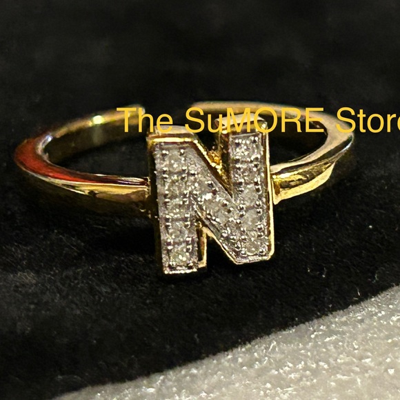 Jewelry | Nwtnip Genuine Diamond N Ring | Poshmark